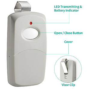 2 Replacement for Multicode Linear 3089 Garage Gate Door Opener Remote Transmitter,308911,MCS308911,10 dip Switch 300mhz,Grey