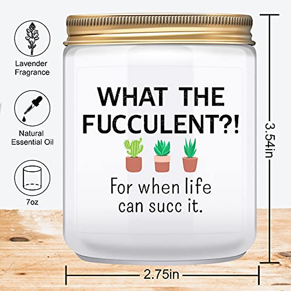 Funny Gifts for Women, Men- Birthday Gifts for Best Friends, Her, Him, Girlfriend, Sister, Plant Lover- Unique Christmas Gifts & Valentines Day Gifts- Mother's Day Gifts Mom- Lavender Candles