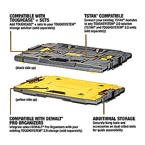 DEWALT TOUGHSYSTEM 2.0 Tool Storage Adaptor, Connecting DEWALT TOUGHSYSTEM 2.0 products to DEWALT TSTAK (DWST08017)