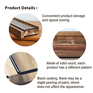 LFILONRO Stove Top Shelf, Magnetic Oven Shelf, Kitchen Storage Solution, 2pcs 15" Bamboo Spice Racks, Heat and Pressure Resistant