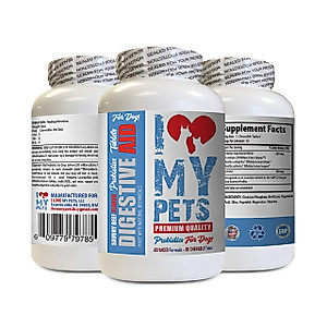 I LOVE MY PETS LLC pet probiotics - Digestive AID for Dogs - PET PROBIOTIC Inulin fos - 60 Treats (1 Bottle)
