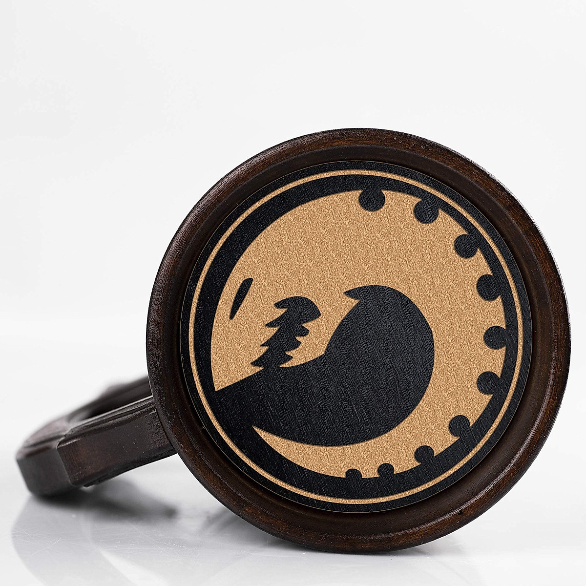 Tyranids Beer Stein, Personalized 40K Wooden Beer Mug, Wooden Tankard