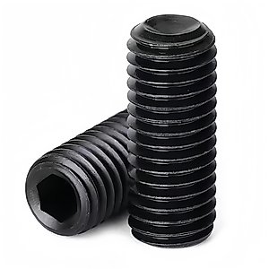 NACX M2 x 3mm Cup-Point Screws Grub Screws Bolts Socket Set Cup Point Screws, Hex Allen Drive, Carbon Steel, Grade 12.9, Black Oxide, 120Pcs