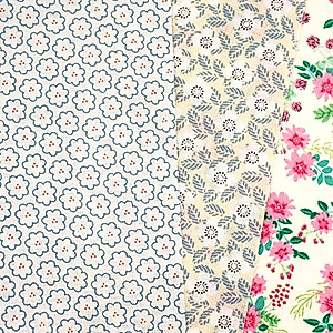 POL&CO 50pcs Cotton Craft Fabric Random Bundle Squares 9.8 x 9.8 in – 100% Cotton Fabric for Sewing and Quilting | Fabric Bundles | Fabric Scraps | Precut Fabrics for Quilting | Patchwork