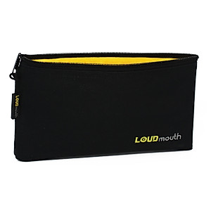 Loudmouth Zippered Pouch for Handheld Wired Microphones | Mic Bag | 9.25" x 5" (1 Pack)