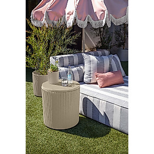 Veradek Cooler Side Table - 2 in 1 - Designed for use as Outdoor Side Table, Outdoor Patio Decor and Ice Chest