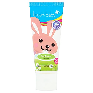 Brush-Baby Baby & Toddler Toothpaste (0-3Yrs) – Gentle Apple Mint Flavour (50ml)