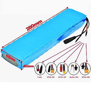TGHY 36V E-Bike Lithium-Ion Battery 6000mAh Lithium Battery Pack 36V 6Ah Li-ion Scooter Battery Pack for Electric Bike Bicycle Scooter 250W 300W 350W Motor with Charger,6000mah