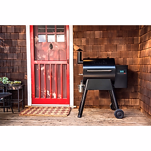 Traeger Grills Pro 575 Electric Wood Pellet Grill and Smoker, Black, 572 Square Inches Cook Area, 500 Degree Max Temperature, Meat Probe, 6 in 1 BBQ Grill with WiFi and app connectivity