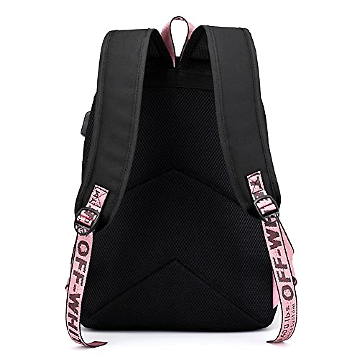 Anzeho Kpop Backpack Lisa Rose JISOO Jennie Backpack Laptop Backpack with USB Charging Port Travel Outdoor Daypack for Girls