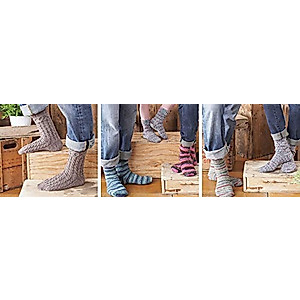 Patons Kroy Socks Yarn, 2-Pack, Blue Brown Marl Plus Pattern