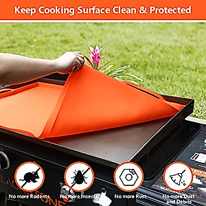 Silicone Mat Cover for Blackstone Griddle 36 Inch, Burly Grill 36" Griddle Mat All Season Cooking Surface Protective Cover Heavy Duty Reusable Food Grade Silicone Mats for Blackstone Grill Flat Top