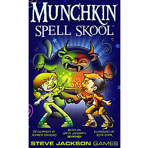 Steve Jackson Games Munchkin Spell Skool Card Game | Family Card Game | Adult, Kids, & Family Game | Fantasy Adventure Card Game | Roleplaying Game | Ages 10+ | 3-4 Players | Avg Play Time 60 Min