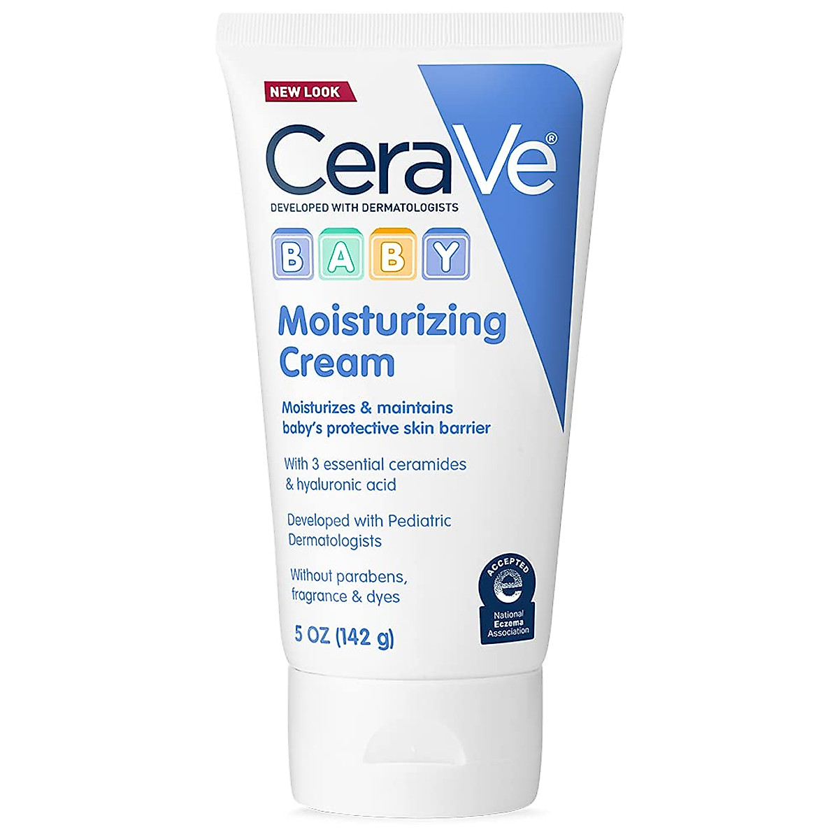 CeraVe Baby Cream | Gentle Moisturizing Cream with Hyaluronic Acid | Paraben, Phthalate, & Fragrance Free | 5 Ounce