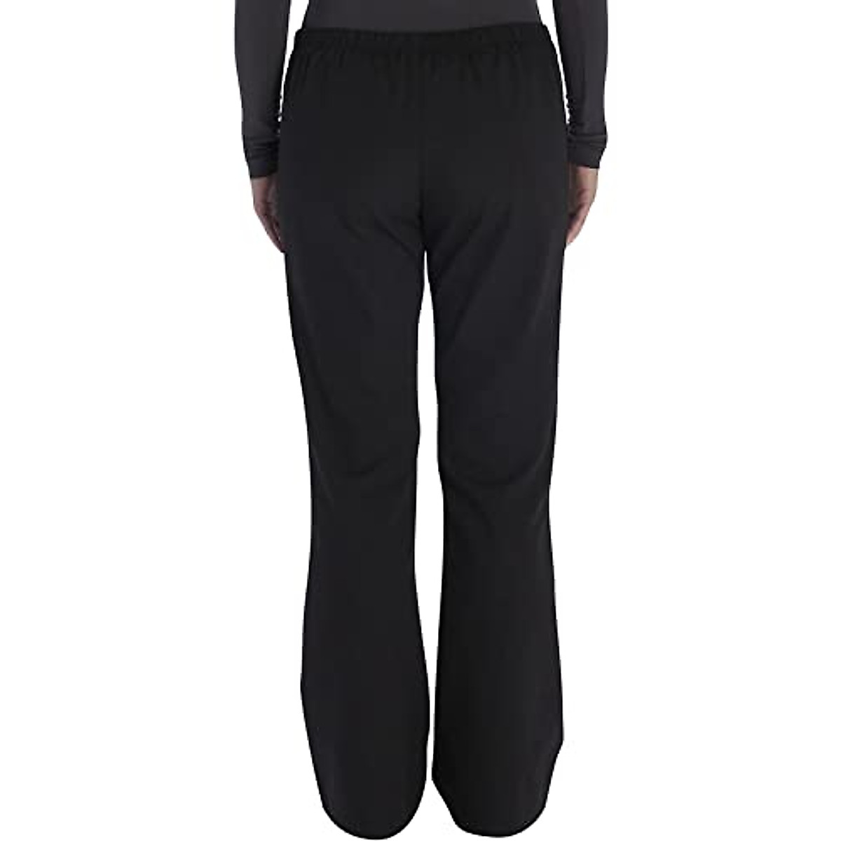 Vital Threads Womens Scrubs Set V-Neck Top & Drawstring Pant, VT514C, S, Black
