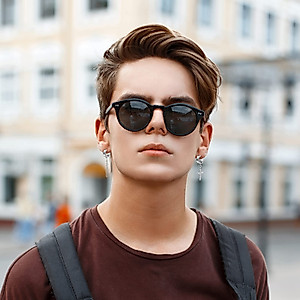 ONESING 20 Pcs Clip On Earrings for Men Magnetic Earrings Dangle Earring Hoop Sterling Earrings Men Stainless Steel Non Pierced Magnetic Earring Fake Earrings Piercings Silver