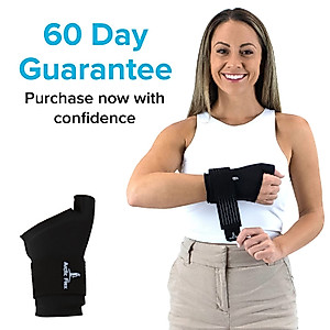 Arctic Flex Wrist Ice Pack Wrap - Gel Compression Support for Arthritis Hand & Thumb - Reusable Hot & Cold Therapy Brace for Pain Relief, Tendonitis, Carpal Tunnel, Tenosynovitis (Fits Left & Right)