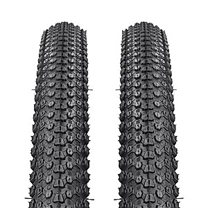 2 Pack 18"x2.125" Bike Tires with 2 Levers Replacement Bicycle Tires for Mountain Trail Road City Park Pavement Surface (18x2.125-2 Tires 2 Levers)