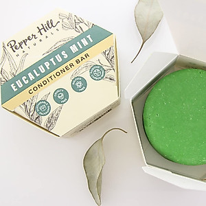 Pepper Hill Shampoo Bar - Eucalyptus Mint - Natural, Plant-Based, Cruelty-Free, Solid Shampoo - Free of Sulfates, Plastics, Water, and Parabens