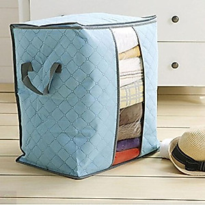 YJYdada Storage Box Portable Organizer Non Woven Underbed Pouch Storage Bag Box (Sky Blue)