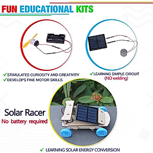 STEM Kits for Kids Age 8-10-12-14, Science Projects for Kids Ages 8-12, Stem Building Toys for Boys Age 8 9 10 12 13 14, Solar Car & STEM Activities Engineering Kits, Diy Kits for Kids, Gifts for Boys