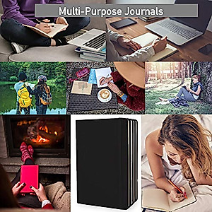 Simply Genius A5 Notebooks for Work, Travel, Business, School & More - College Ruled Notebook - Hardcover Journals for Women & Men - Lined Books with 192 pages, 5.7" x 8.4"(Black, 20 Pack)