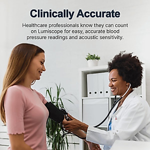 Lumiscope Professional Blood Pressure Kit - Stethoscope, Manual BP Cuff, Sphygmomanometer - Orchid