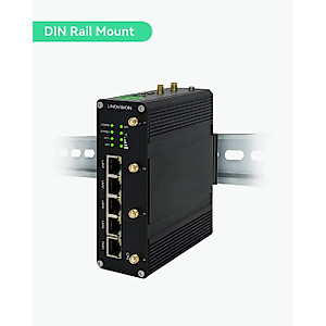 LINOVISION Industrial 5G Cellular Router with Dual 5G SIM Cards and RS232/RS485 IoT Integration, 5G LTE Router Supports Gigabit Ethernet, WiFi 5G/4G