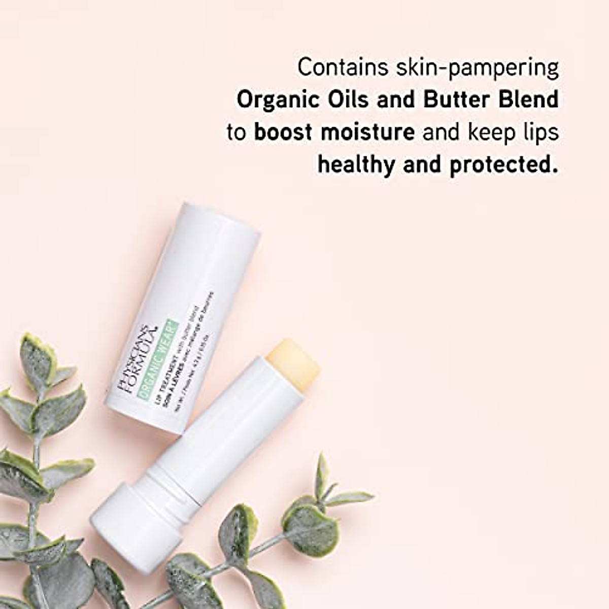 Physicians Formula Organic Wear Lip Balm Treatment, Ultra-Nourishing Shea Butter & Coconut Oil Infused, Hydrating & Conditioning for Smooth, Supple Lips, Cruelty Free