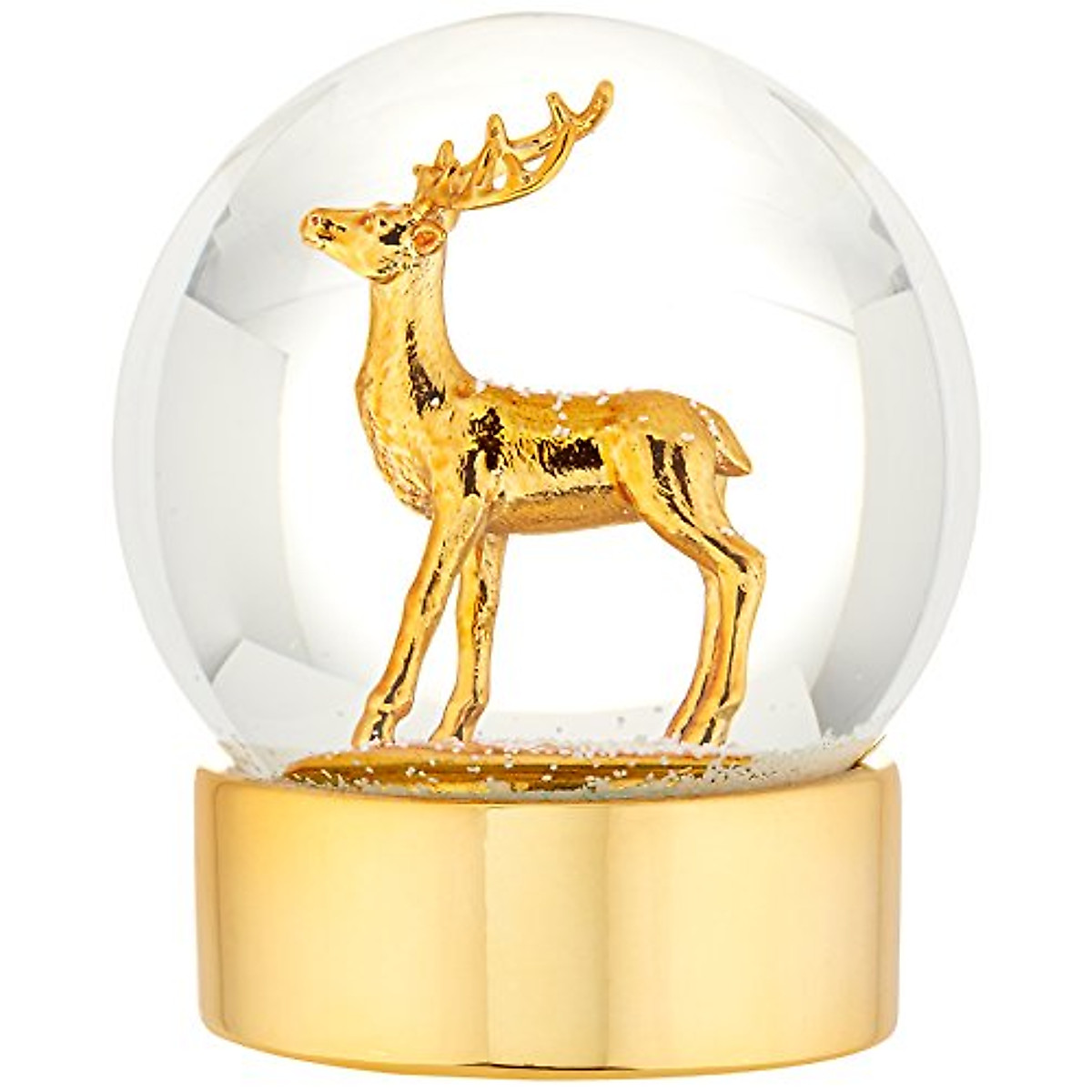 Lenox Holidays Reindeer Golden Snowglobe, Gold