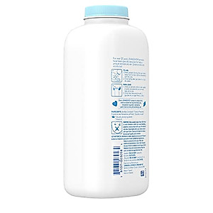Johnson's Baby Powder, Naturally Derived Cornstarch with Aloe & Vitamin E for Delicate Skin, Hypoallergenic and Free of Parabens, Phthalates, and Dyes for Gentle Baby Skin Care, 15 oz (Pack of 2)