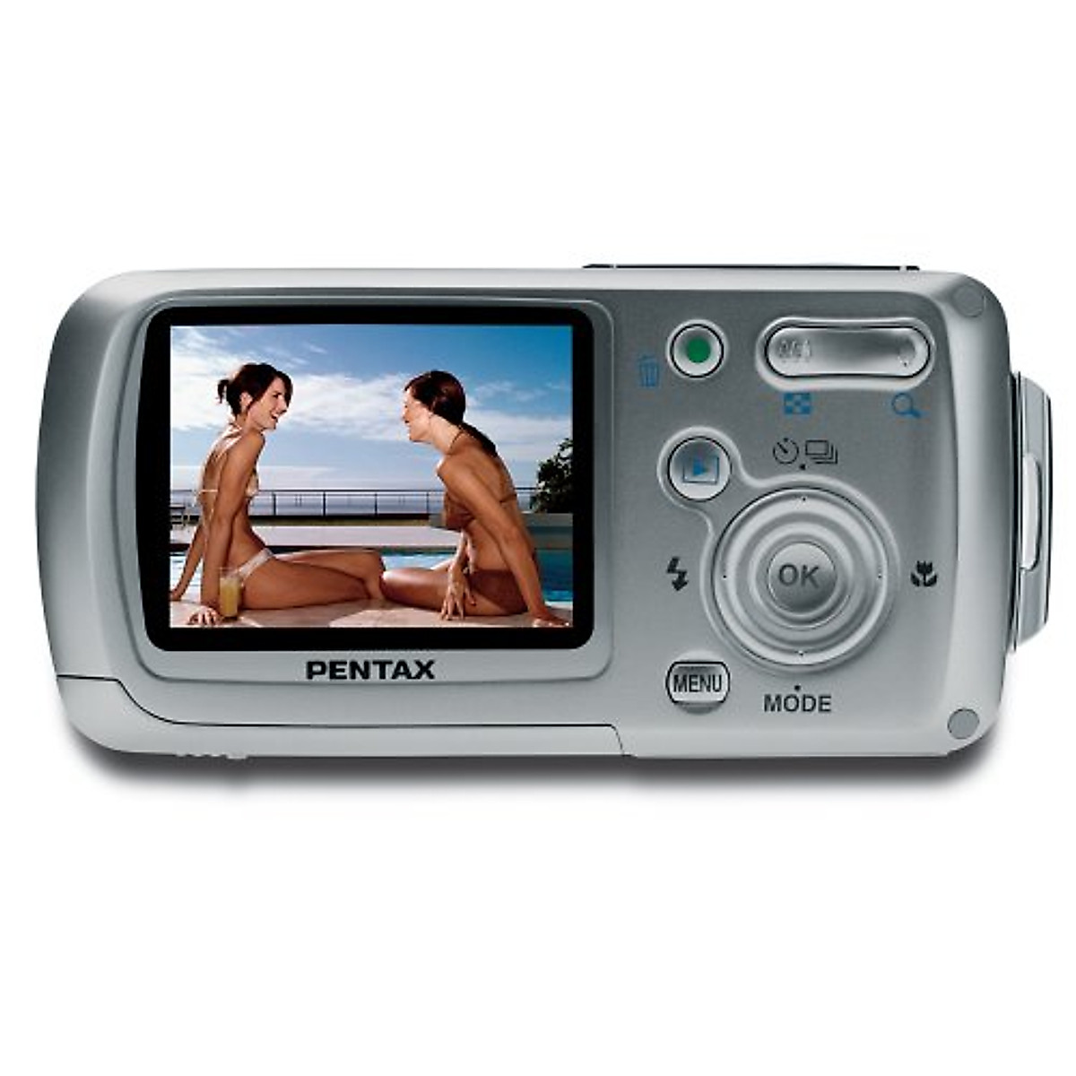 Pentax Optio WP 5MP Waterproof Digital Camera with 3x Optical Zoom