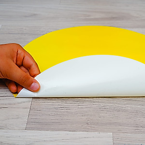 Dry Erase Circles 6 Pcs 12''Big Size Vinyl Dots for Classroom and Kindergarten,Perfect for Floor Marking and School Teaching, Removable Floor Stickers for Classroom, Line Up Spots for Classroom Floor