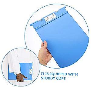 Ciieeo 3pcs Case Folder Pencils for Plastic Paper Holder Office File Folders Hanging Organizer Filing Box Hanging File Folders Plastic Writing Board Exam Paper Base Clip Boards
