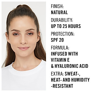 Rimmel London Lasting Finish 25HR - 201 Classic Beige - Foundation, 25-Hour Wear, Full Coverage, Waterproof, 1oz