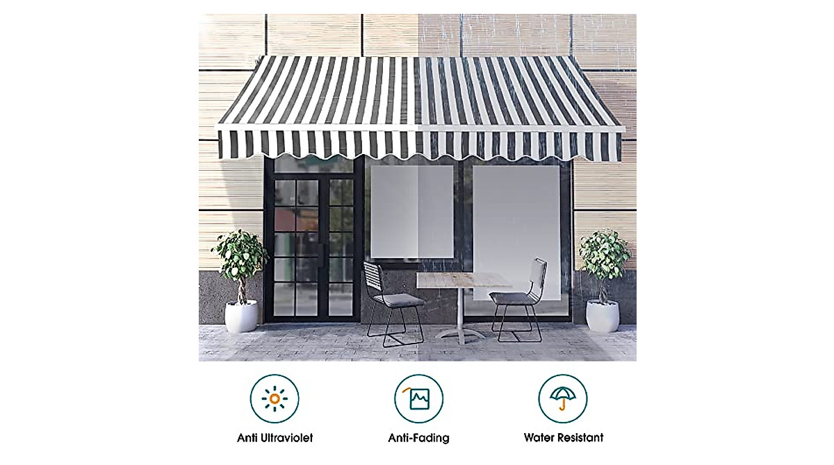 MCombo 13x8 Awning - Stylish Sunshade Shelter