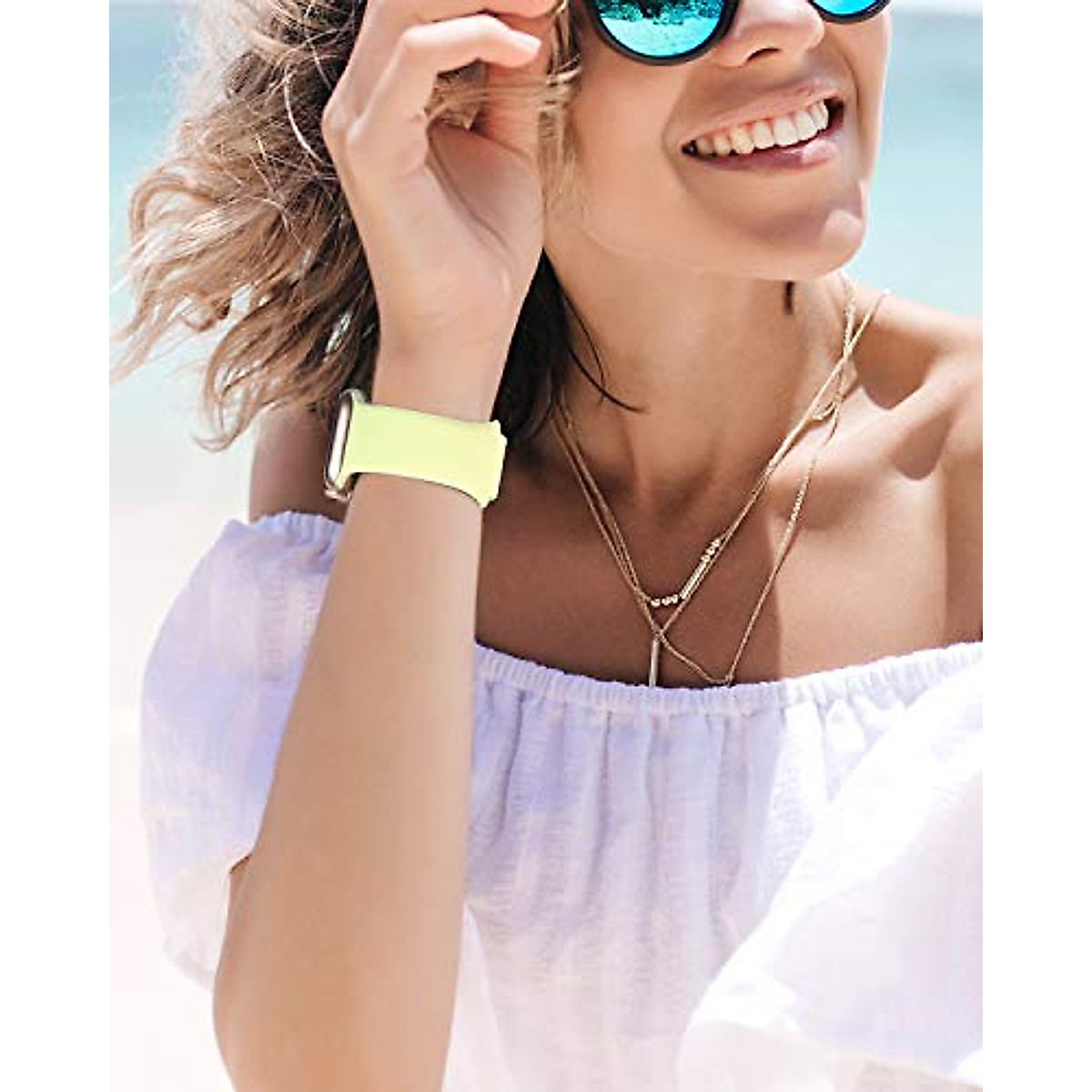 SWHAS Watch Bands Compatible with Apple Watch Bands 38mm 40mm 41mm Women Men Girls, Soft Silicone Wristbands Replacement Strap Compatible with iWatch Series 8 SE 7 6 5 4 3 2 1, 14 Pack