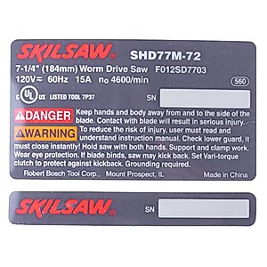 Bosch Parts 1619X02062 Nameplate