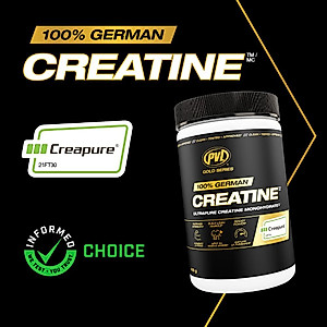 PVL Creapure Creatine - 100% Pure German Creatine monohydrate Powder - 82 Servings - 410 g