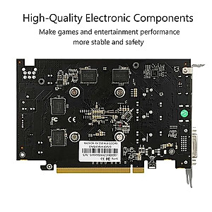 QTHREE AMD Radeon RX 550 Graphics Card,4GB,GDDR5,128-Bit,Desktop Gaming Video Card for PC,PCI Express 3.0 X8,Computer GPU,DirectX 12,DisplayPort,HDMI,DVI-D