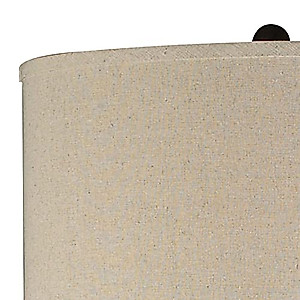 Floor Lamp Burnished Bronze Finish with Cream Linen Shade - 2499-BEL-3334088 - Bailey Street Home