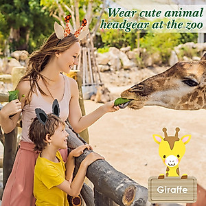 30 Pcs Animal Ears Headband for Kids Jungle Woodland Safari Zoo Headbands Birthday Halloween Party Favors (Animals)