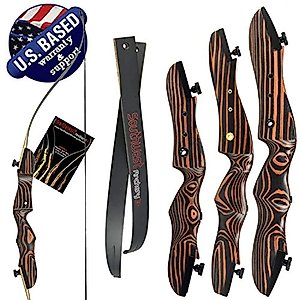 54” Little Tiger Takedown Recurve Bow – Compact Fast Accurate 54" Target & Frist Bow – Right & Left Hand – Draw Weights in 16-24 lbs – Beginner to Intermediate - USA Company – 16L