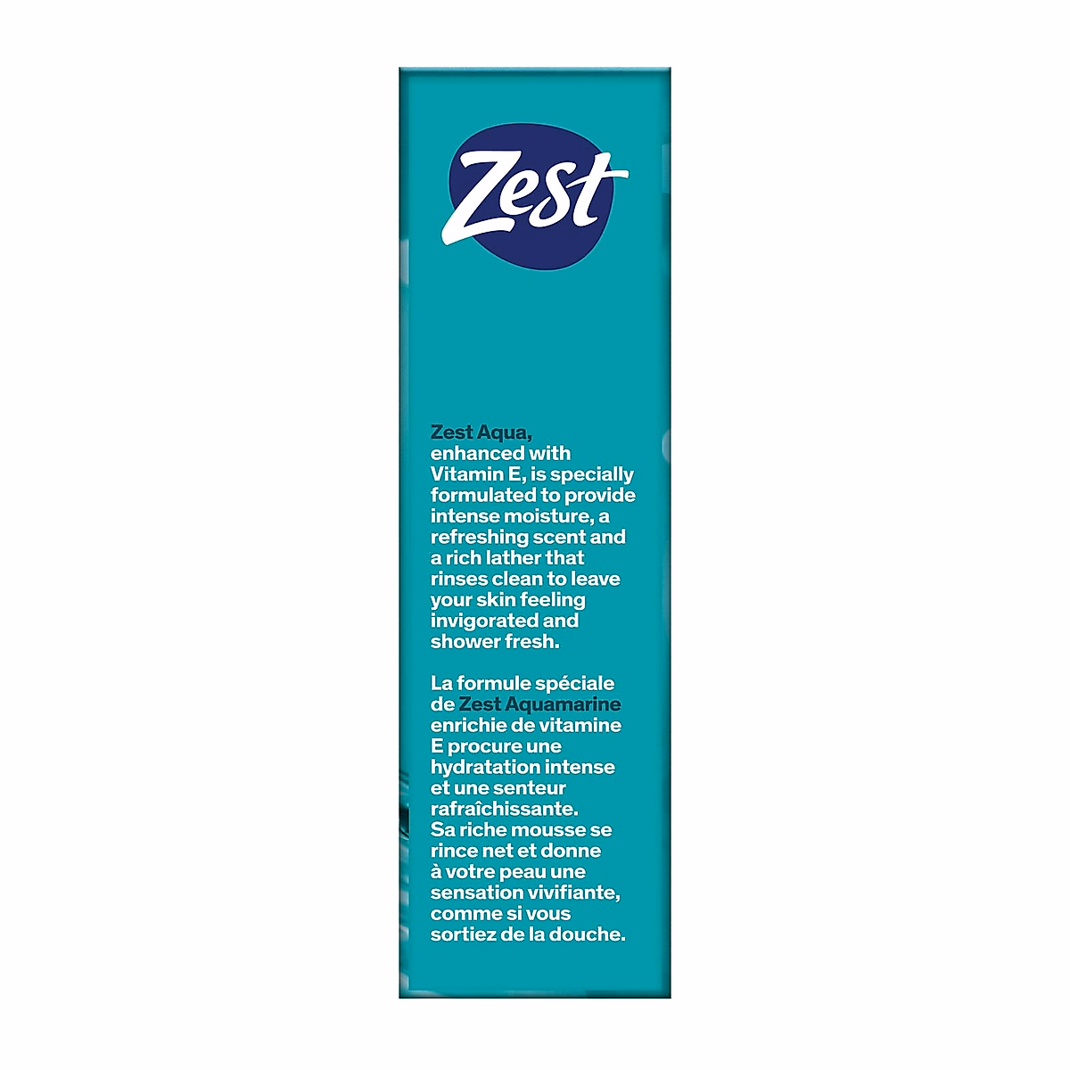 Zest Bar Soap - Enriched with Vitamin E - Moisturizing Body Soap - Gentle Soap - Paraben-Free Soap Bar - Suitable for All Skin Types - Aqua - 16 Pc