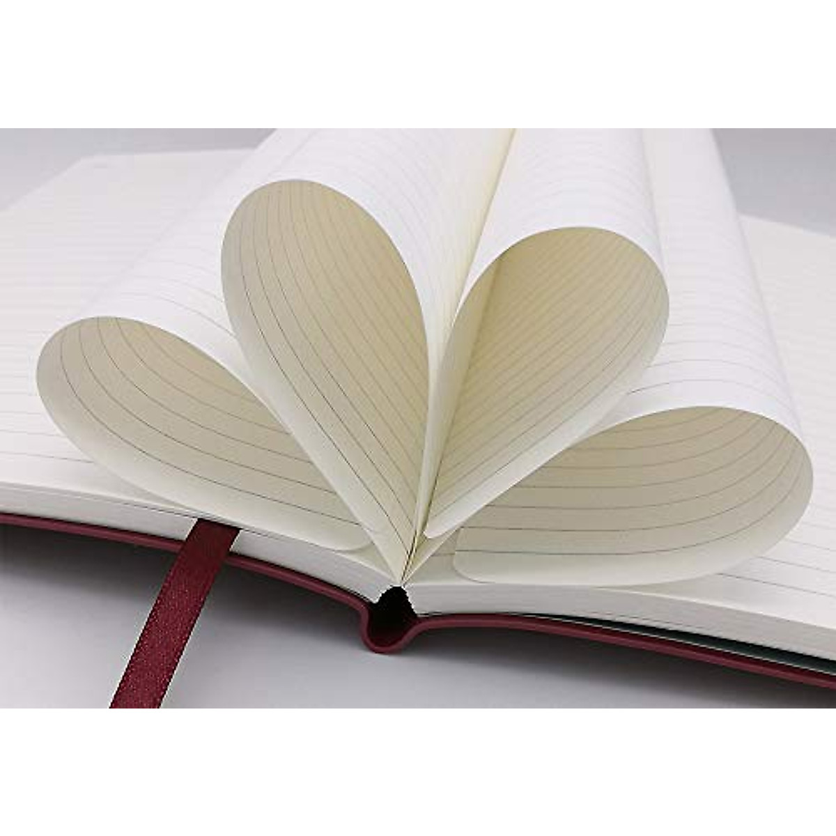 YRL Best Writing Journal/Notebook, College Ruled/Lined, A5 Size, 5.8x8.3", Premium Faux Leather Soft Cover, Creamy Thick Paper, Sewn Bound, Elastic Wrap, Inner Pocket, Pen Loop, Lays Flat, Green