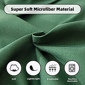 weigelia Queen Comforter Set Boho Bed Comforter Set 7PC Emerald Green Comforters Queen Size Bed in a Bag Soft Microfiber Comforter with Pillow Shams Fitted Sheet Flat Sheet Bedding Set for All Season