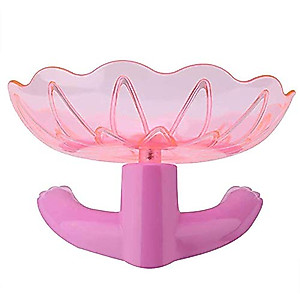 POPETPOP Hamster Wheel Silent Spinner-Hamster Exercise Wheel Plastic Stable Bracket Flying Saucer for Gerbils Chinchillas Guinea Pigs Syrian Hamsters Dwarf Hamster Wheel-Pink