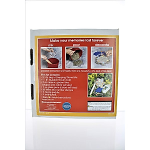 Milestones Kids Garden Tile Stepping Stone Kit, Multi-Color