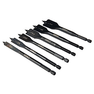 DEWALT Drill Bit, Spade, 6-Piece (DW1587)