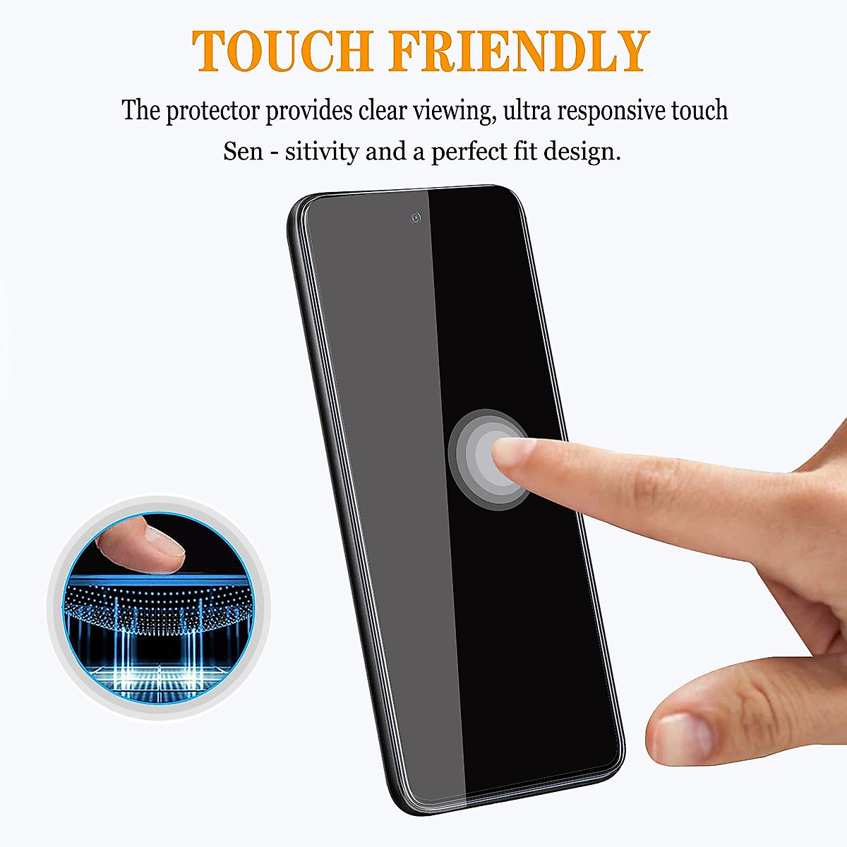 Aidinar Screen Protector for OPPO Reno 8T 5G, [2 Pack] Ultra-Thin 9H Hardness HD Clear,OPPO Reno 8T 5G Tempered Glass Screen Protector